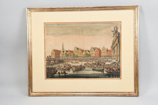 M27W18 - COLORE vecchio. Incisione su rame, ricevimento di Maria de ...