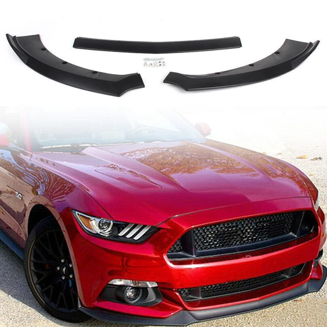 FRONT BUMPER LIP Chin Spoiler Wing Body Kit Fit Ford Mustang 15-17 ...