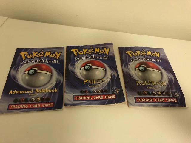 POKEMON TRADING CARD Game Rules Version 1 v2 v3 Rulebook Nintendo $10. ...