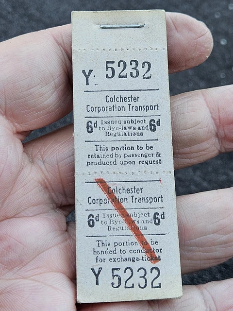 SMALL BOOK OF 1960s Bus Tickets - Colchester Corporation TRansport 6d £ ...