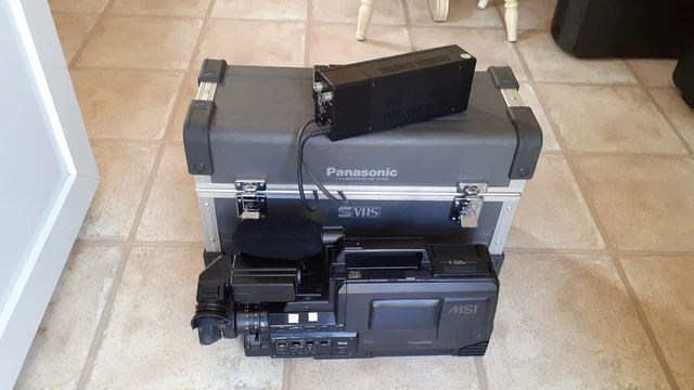 5 PANASONIC S-VHS/VHS Video Cameras - Models ms1, ms2, reporter, m5 and ...