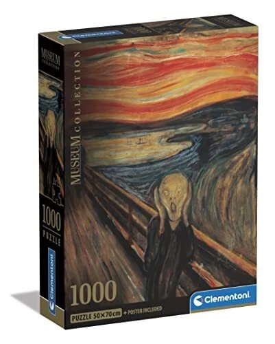 CLEMENTONI- ITALY MUSEUM Collection Munch The Scream-1000 Pièces-Puzzle ...