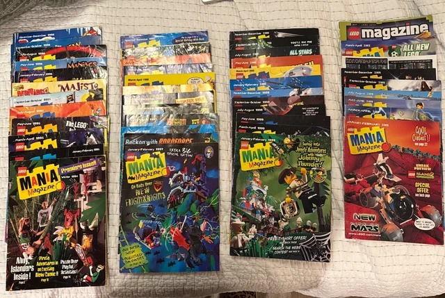 LEGO LOT OF 45 Vintage Mania Magazine, 1994-2002 Please Read ...
