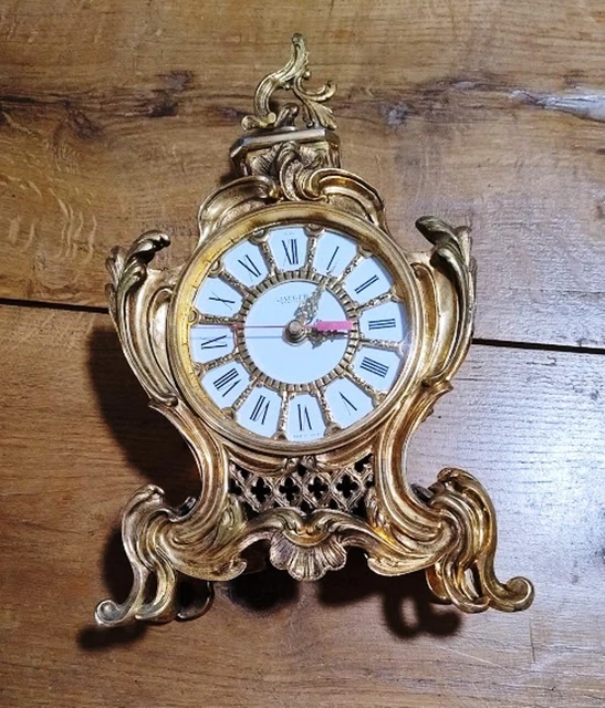 ANCIENNE PENDULE JAEGER Lecoultre Louis XV, métal doré - Suisse, années ...