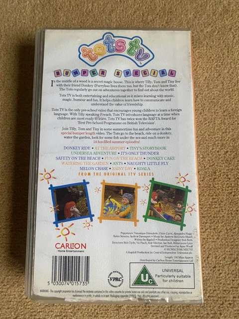 TOTS TV DONKEY Ride and Other Rides VHS collectible rare kids children ...