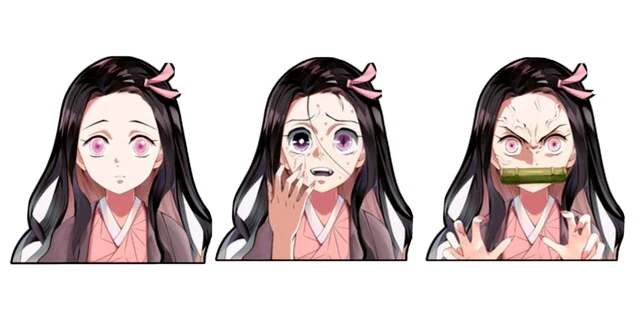 DEMON SLAYER: NEZUKO Kamado - 3D Motion Moving Phone Sticker Anime ...