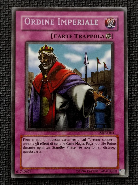 YU-GI-OH! ORDINE IMPERIALE (imperial order) SDF-I104 PSV Rara Segreta ...