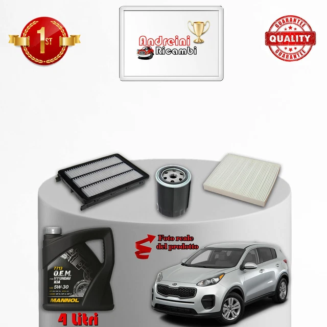 Olio Motore Castrol 5W30 LL 6 Litri Manutenzione Auto Diesel Kit ...