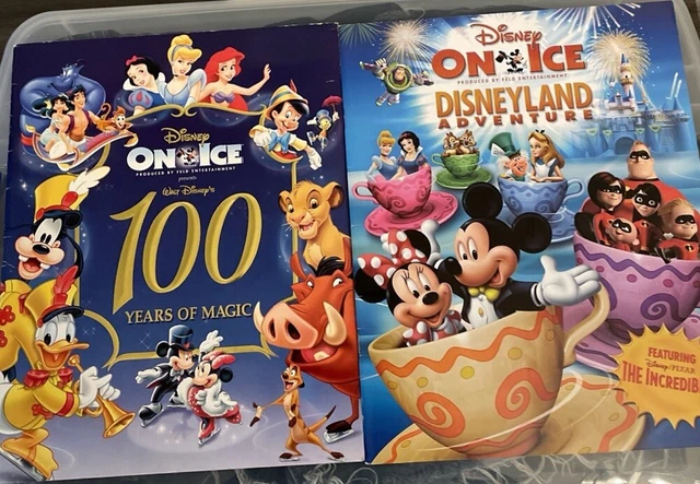 DISNEY ON ICE PROGRAM 100 Years of Magic Souvenir And Disneyland ...