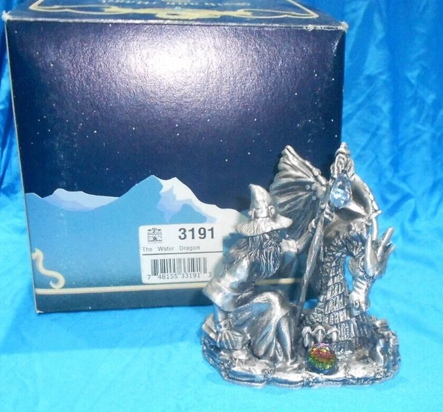 MYTH AND MAGIC - WATER DRAGON - Tudor Mint - WIZARD FIGURE - Boxed £9. ...