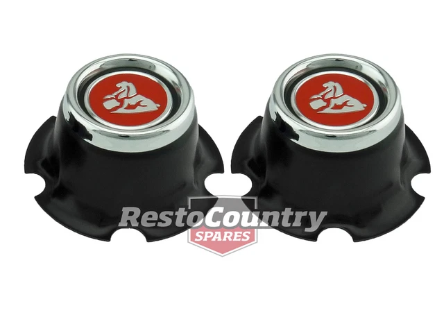 HOLDEN TORANA WHEEL Centre Caps RED PAIR LC rim mag lion logo EUR 50,56 ...