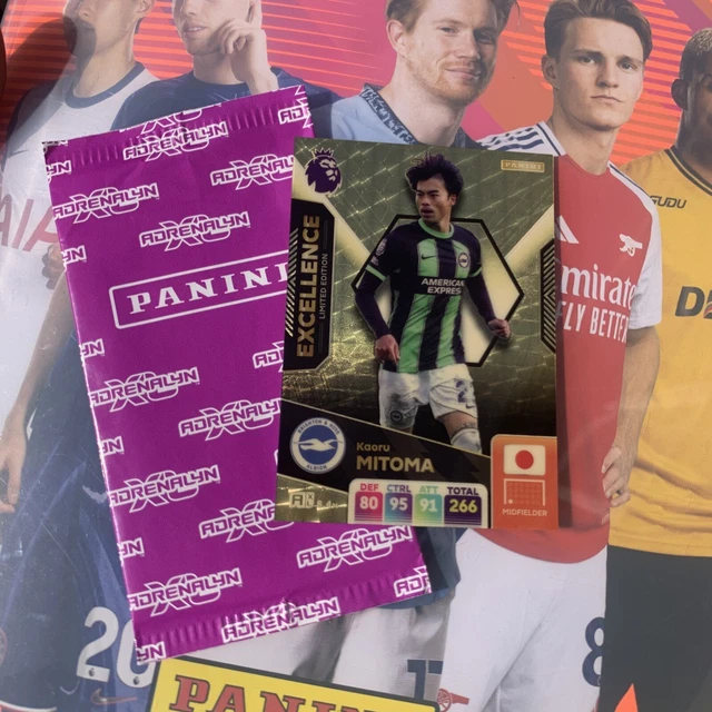 PANINI ADRENALYN XL 2025 Premier League Kaoru Mitoma Excellence Card £9 ...