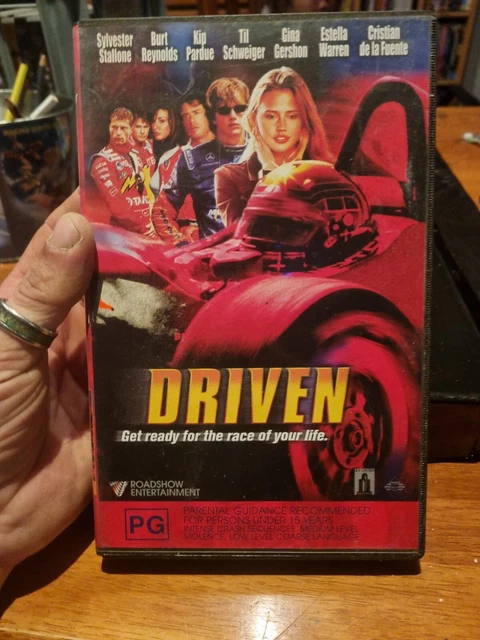 DRIVEN MOVIE VHS Tape PG Ex-Rental - Sylvester Stallone & Burt Reynolds ...