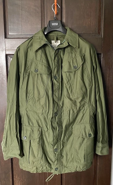 VINTAGE BRITISH ARMY Green Combat Smock Jacket 1960 Pattern NATO Size 9 ...
