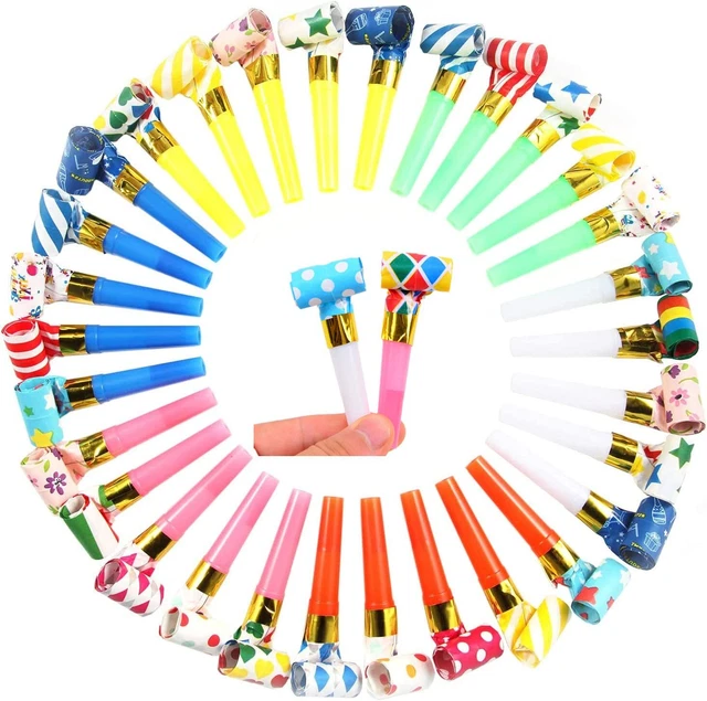 TROMBETTE COLORATE,100 PCS Trombette Partito Trombette Trombette ...