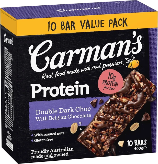 DOUBLE DARK CHOC Protein Bar Value Pack 10X40G $32.82 - PicClick AU