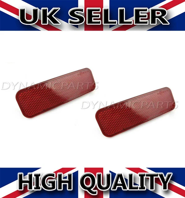 FOR FORD TRANSIT Mk8 Transit Custom Connect Rear Bumper Reflectors Red ...