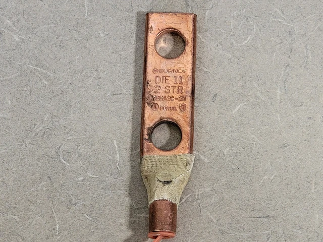 BURNDY 2 HOLE Compression Grounding Lug YGHA2C-2N $20.00 - PicClick CA