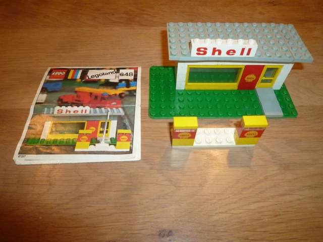 LEGO SYSTEM 70ER Tankstelle Set 648 70s Shell Service Station £21.90 ...