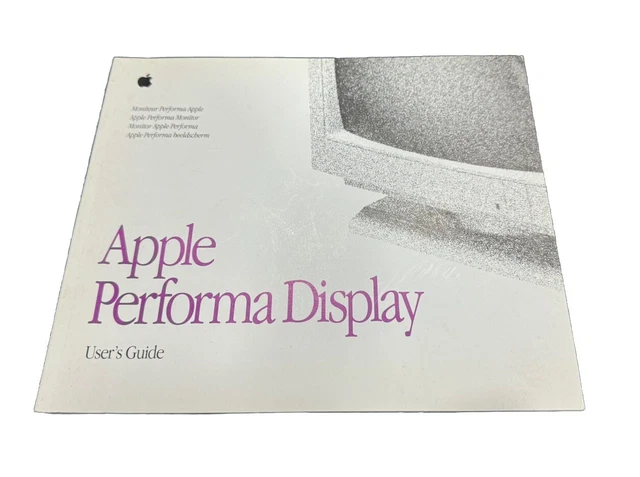 GUIDE D'UTILISATION/MANUEL D'AFFICHAGE Apple Performa Vintage 1993 ...