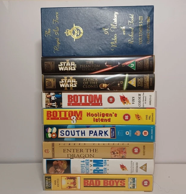 VHS VIDEO TAPE Bundle / Job Lot - 11 tapes - Random Assortment £19.99 ...