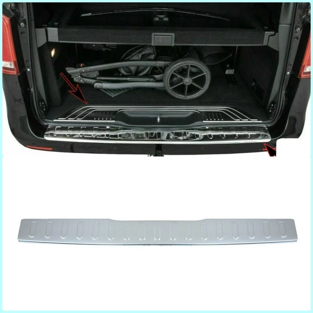 CHROME REAR BUMPER Protector Cover For Mercedes VITO W447/ V-CLASS 2014 ...