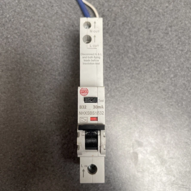 WYLEX 32 AMP Type B 6kA 30mA RCBO TYPE A NHXSBS1B32 32A B32 MCB RCD ...