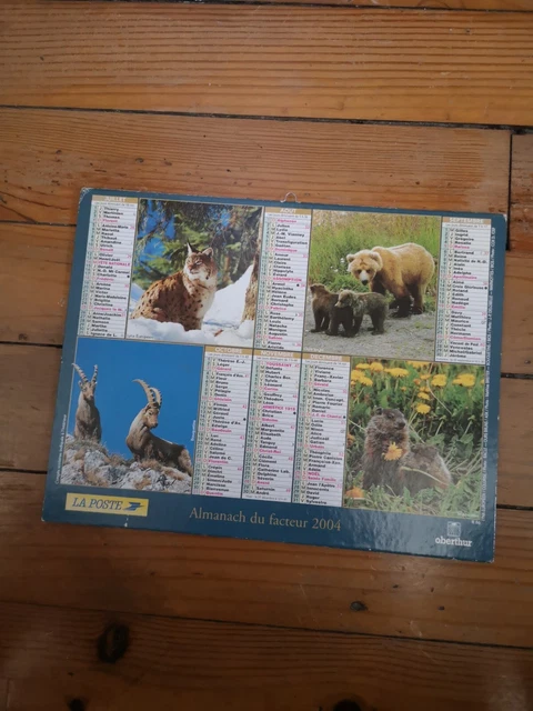 CALENDRIER ALMANACH DES postes 2004 OBERTHUR EUR 1,00 - PicClick FR