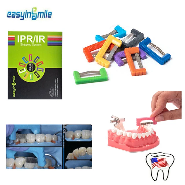 DENTAL INTERPROXIMAL REDUCTION Enamel Strips Orthodontic IPR strip Hand ...
