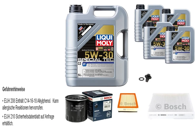 BOSCH CONTROLLO SET 9L9L Liqui Speciale Molly Tec F 5W-30 per Ford ...