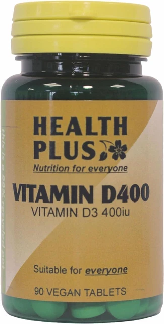 HEALTH PLUS VITAMIN D 400iu Vitamin D Supplement 90 Tablets - Next Day ...