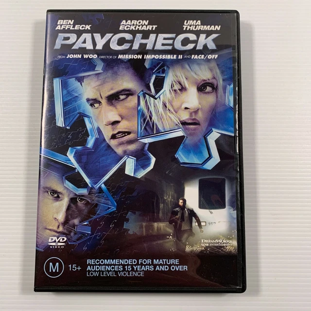 PAYCHECK (DVD 2005) Ben Affleck Uma Thurman Region 4 $7.95 - PicClick AU