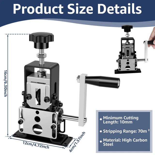 MANUAL WIRE STRIPPER Electric Wire Stripping Machine Drill Powered ...