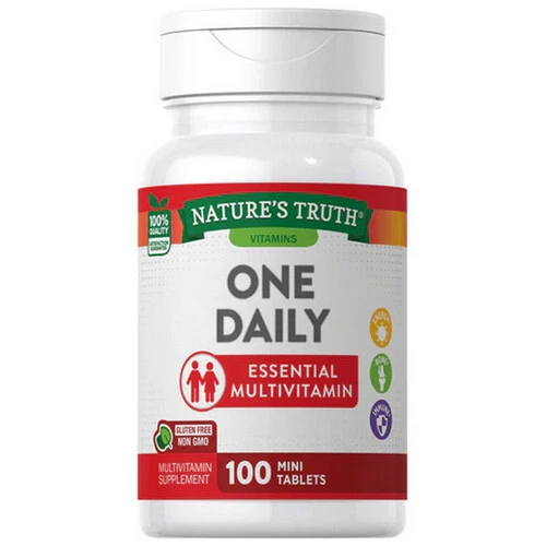 ONCE DAILY ESSENTIAL Multivitamin 100 Tabs By Nature's Truth £19.01 ...