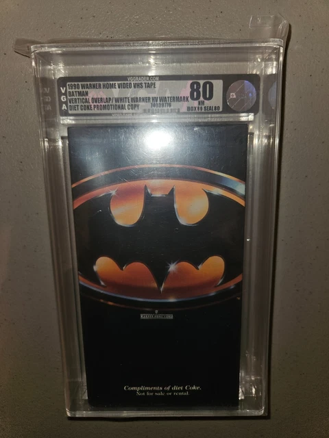 BATMAN DIET COKE Promo Screener VHS VGA 80 Silver 1990 Factory Sealed ...