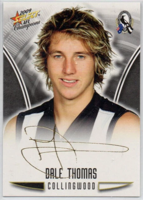 2009 SELECT AFL CHAMPIONS GOLD FOIL SIGNATURE - FS16 Dale THOMAS ...