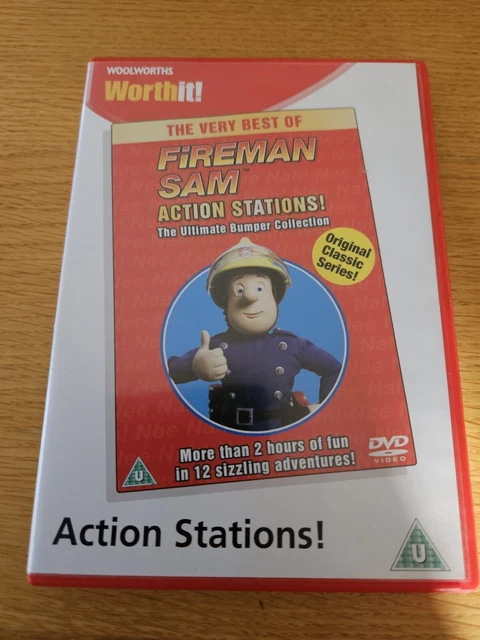 BEST OF FIREMAN Sam Action Stations Dvd Kids Rare Woolworths Worth It Cover £19.99 - PicClick UK