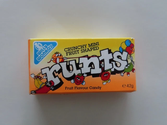 VINTAGE 1990'S WILLY Wonka Runts SEALED Full Box, Sweets / Candy ...