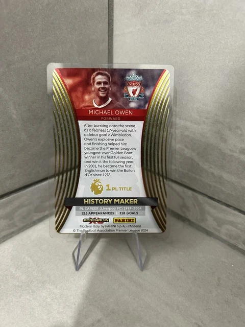 PANINI ADRENALYN XL Premier League 2025 Michael Owen History Maker £14. ...