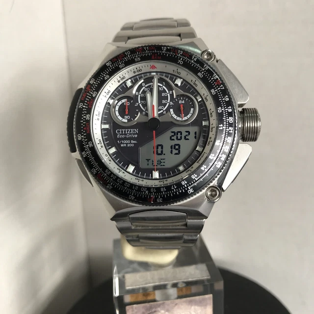 OROLOGIO CITIZEN UOMO Eco Drive Promaster SST Allarme Cronografo JW0010 ...