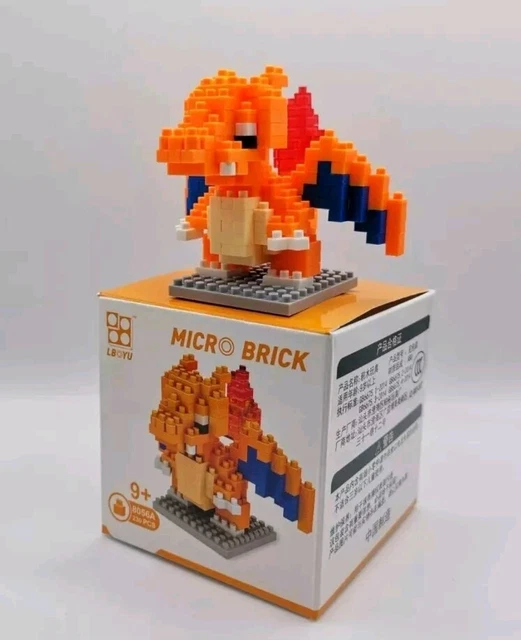 POKEMON MICRO BLOCKS Charizard Model Assembly With Box £8.99 - PicClick UK