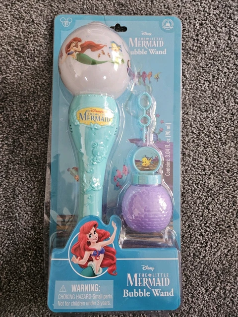 DISNEY PARKS THE Little Mermaid Ariel Light Up Musical Bubble Wand. New ...
