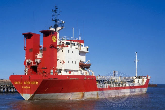 SHIP PHOTO - 1981 Built Shell Tanker SHELL SEAFARER - 6X4 (10X15 ...