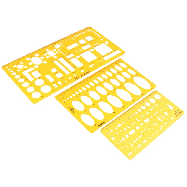 PLASTIC TEMPLATE RULER Technical Drawing Equipment Architecture ...
