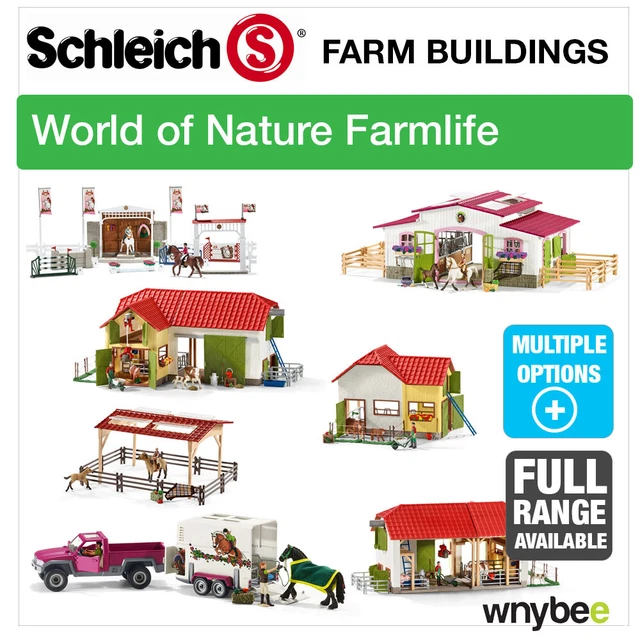 SCHLEICH FULL FARM BUILDINGS Choose From BARN, HORSE STABLE & RIDING ...