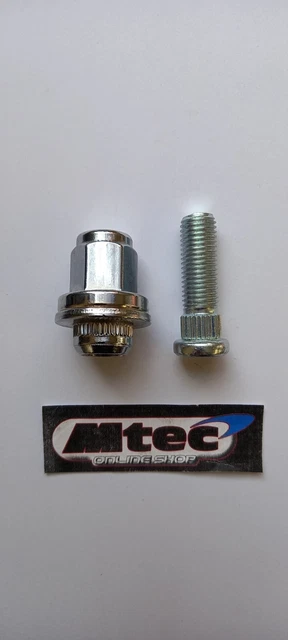 1X TO SUIT Jaguar Genuine Alloy Wheel Nut & Stud, X-Type, S-Type, XJ ...