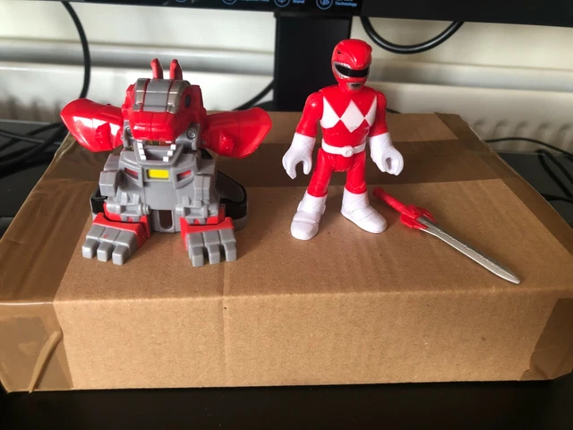 POWER RANGER IMAGINEXT T-Tex Ranger Megazord Armour suit Red Ranger ...