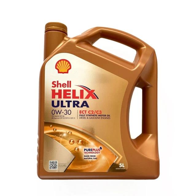 SHELL HELIX ULTRA ECT C2/C3 0W30 5 Litre Engine Oil $110.70 - PicClick AU