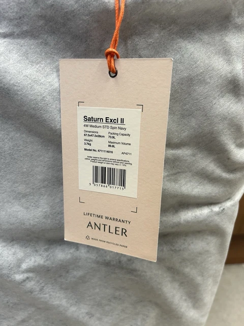 ANTLER SUITCASE SATURN Excl II 4W Medium STD Spin Navy £151.50 ...