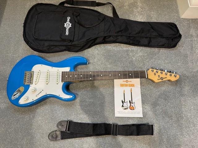 GEAR4MUSIC KIDS ELECTRIC Guitar Blue Stratocaster £35.04 - PicClick UK